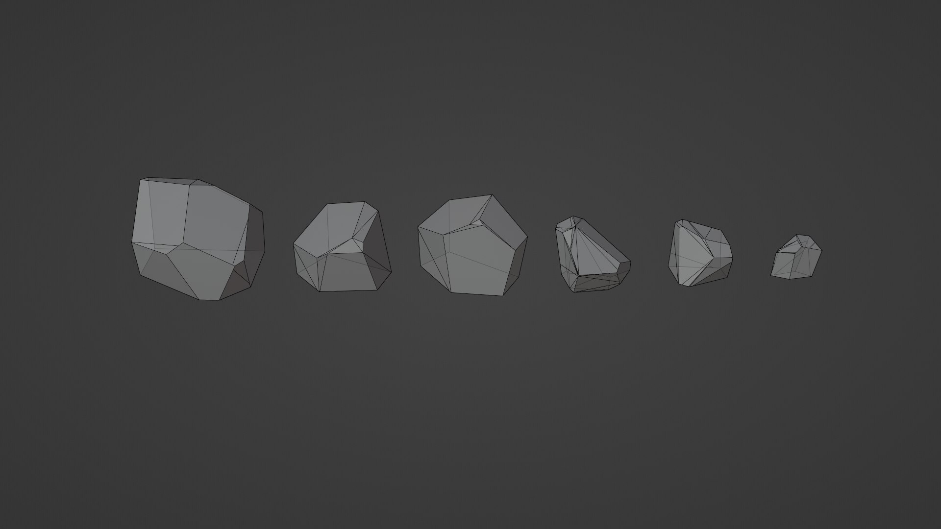 Low Poly Stones 3D - TurboSquid 2063121
