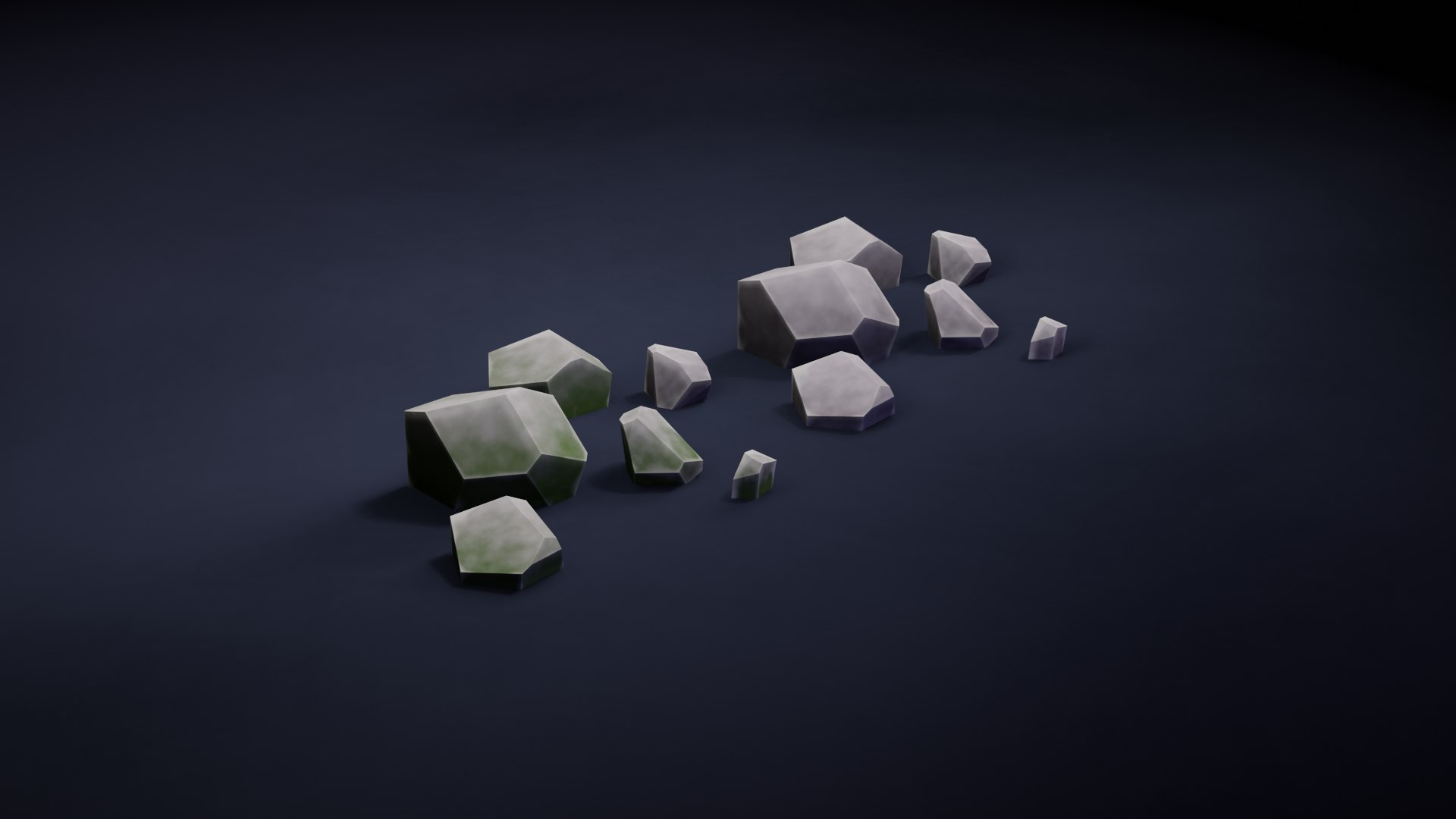 Low Poly Stones 3D - TurboSquid 2063121