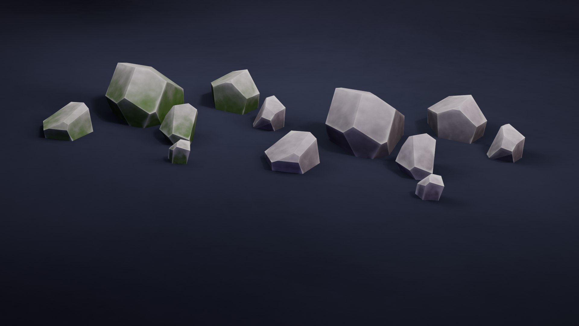 Low Poly Stones 3D - TurboSquid 2063121