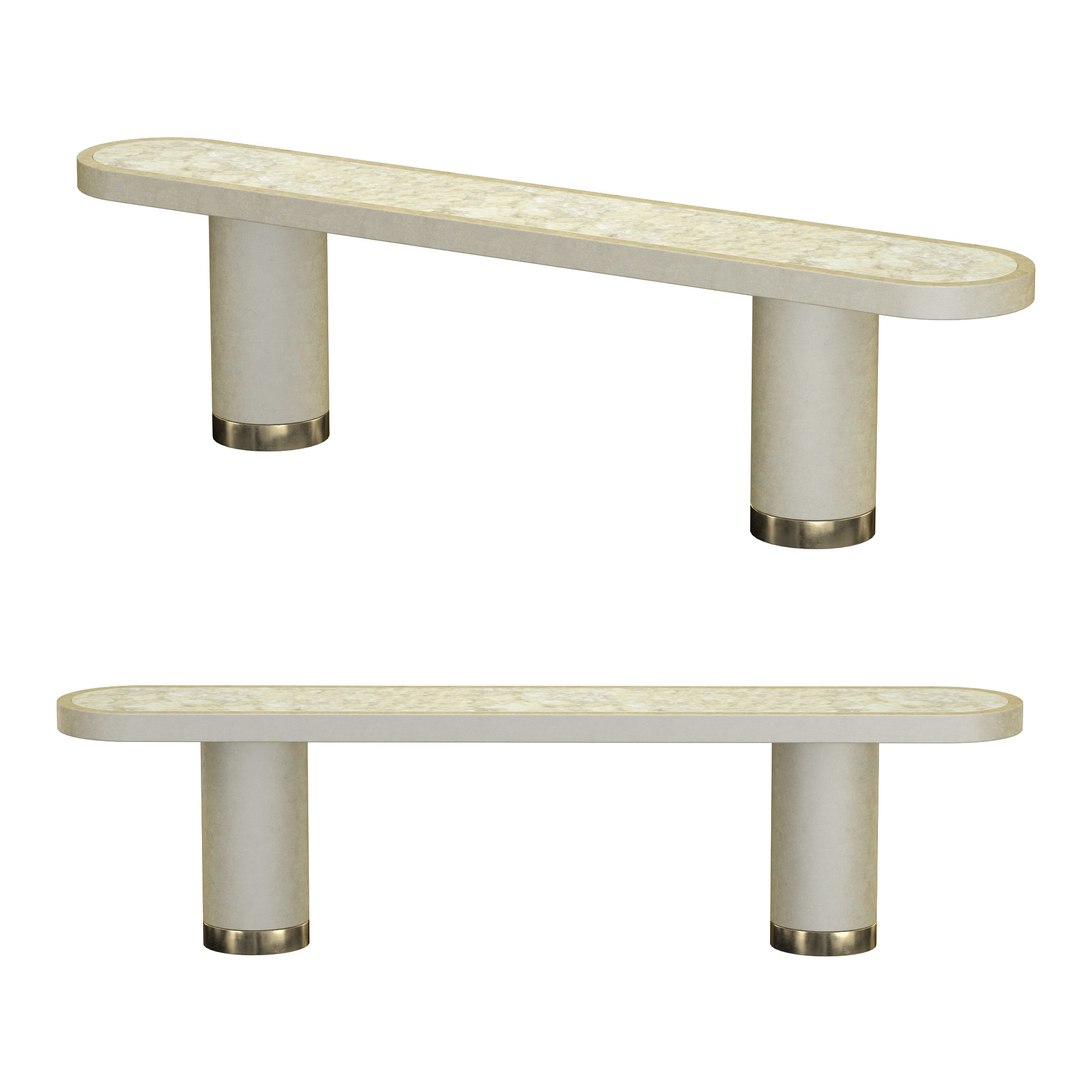 Oval CONSOLE 3D - TurboSquid 2157177