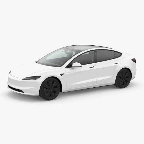 modelo 3d Tesla Modelo 3 2024 Blanco - TurboSquid 2256437