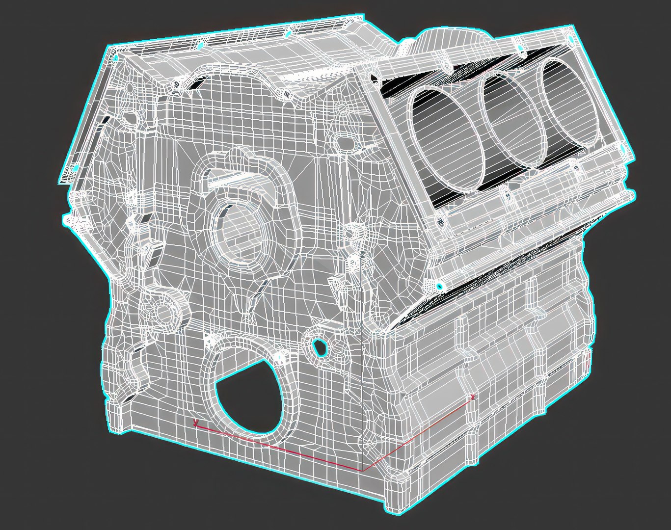 V6 Engine Block 3D Model - TurboSquid 2074250