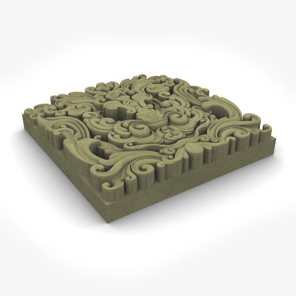 modelo 3d Carved 06MM stone inscriptions - TurboSquid 2103316