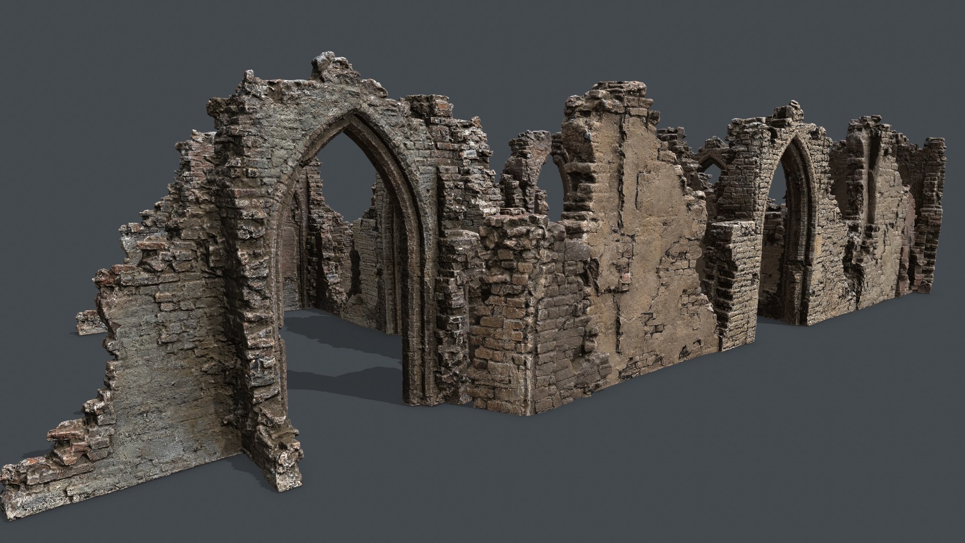 3D Model Ruin Gate - TurboSquid 2337885