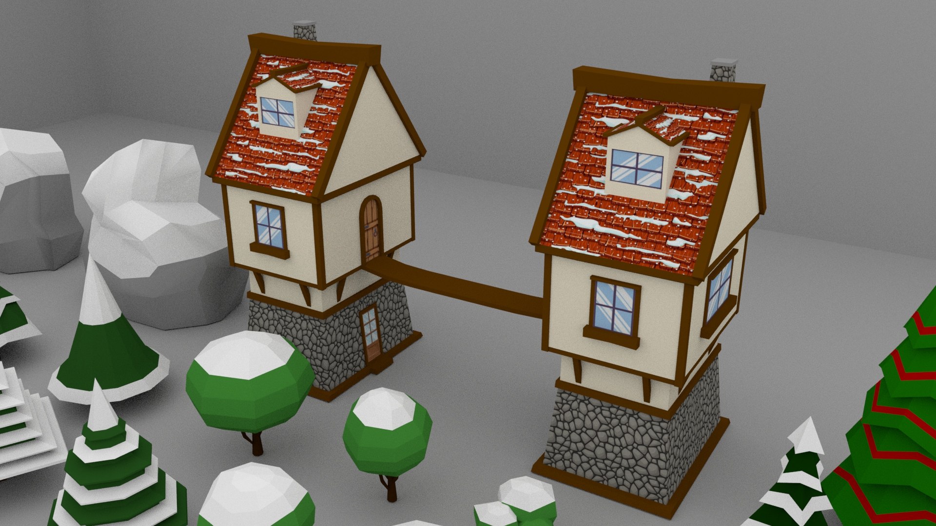 3D Low Poly Christmas Pack 01 - TurboSquid 1810516