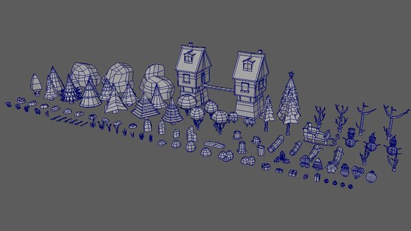 3D Low Poly Christmas Pack 01 - TurboSquid 1810516