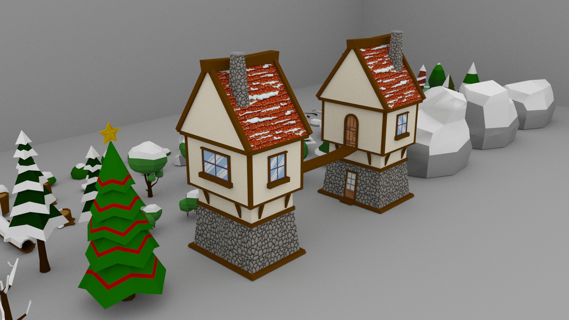 3D Low Poly Christmas Pack 01 - TurboSquid 1810516