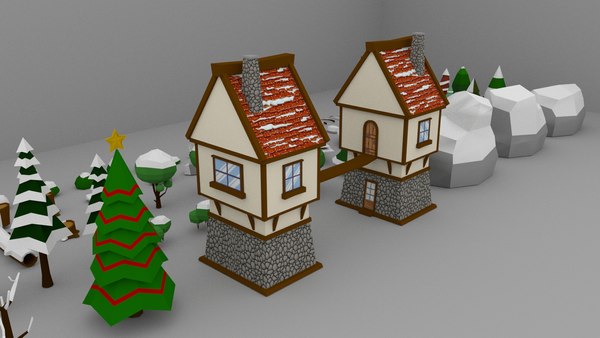 3D Low Poly Christmas Pack 01 - TurboSquid 1810516