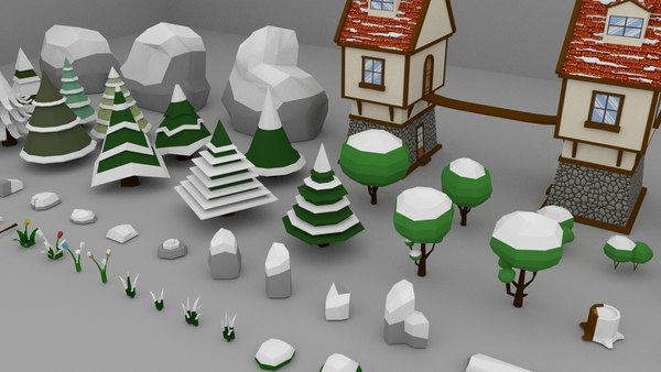 3D Low Poly Christmas Pack 01 - TurboSquid 1810516