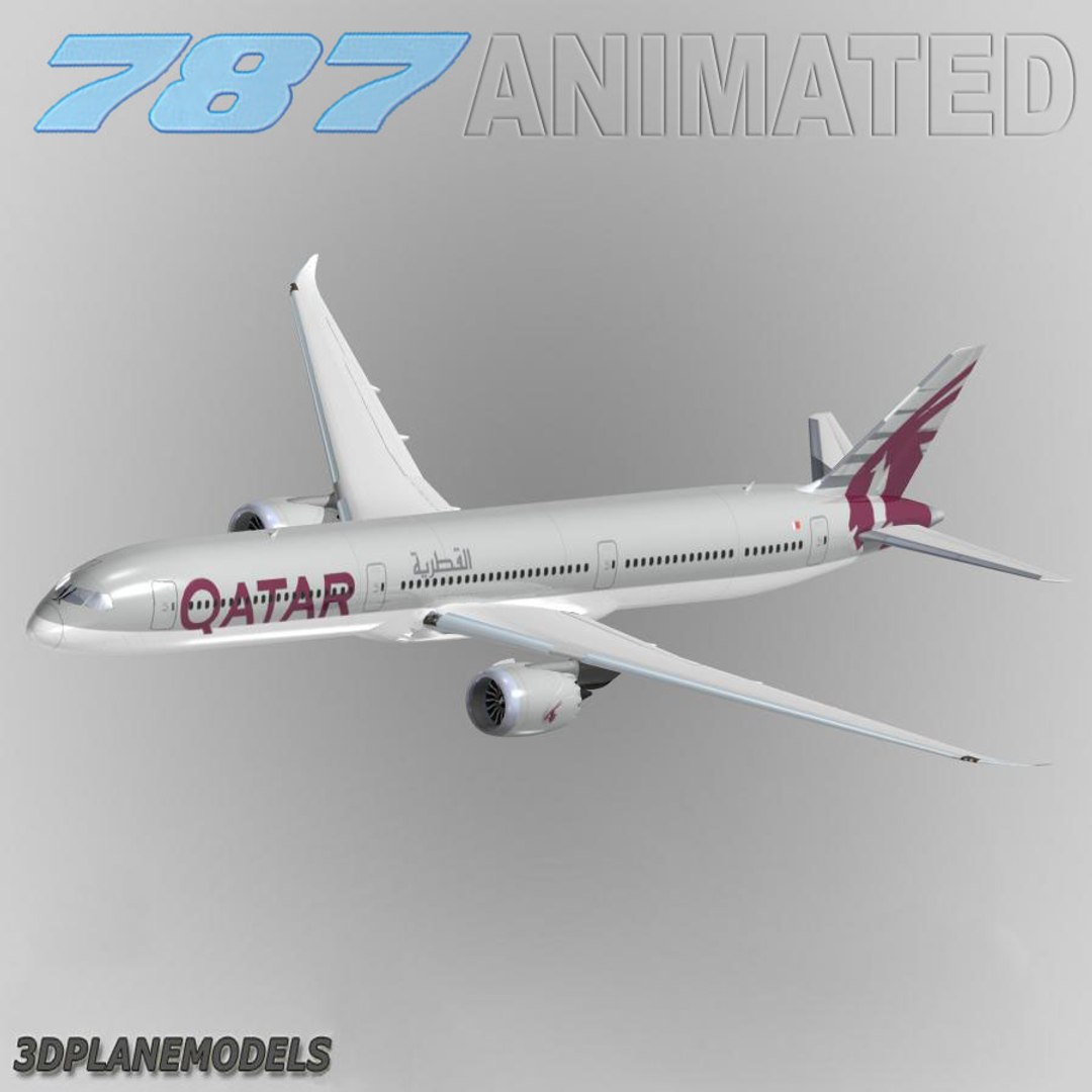 3d B787-10 Qatar Airways 787-10