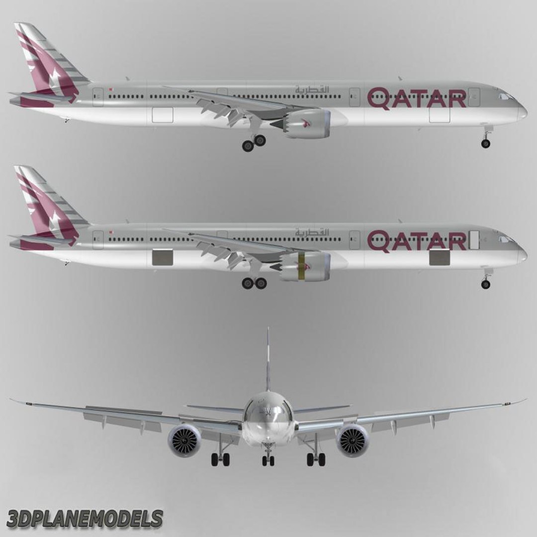 3d B787-10 Qatar Airways 787-10