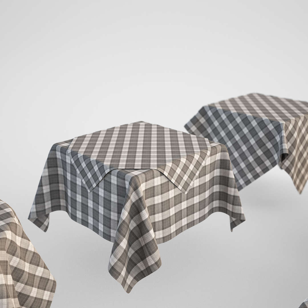 tablecloth set 3d model