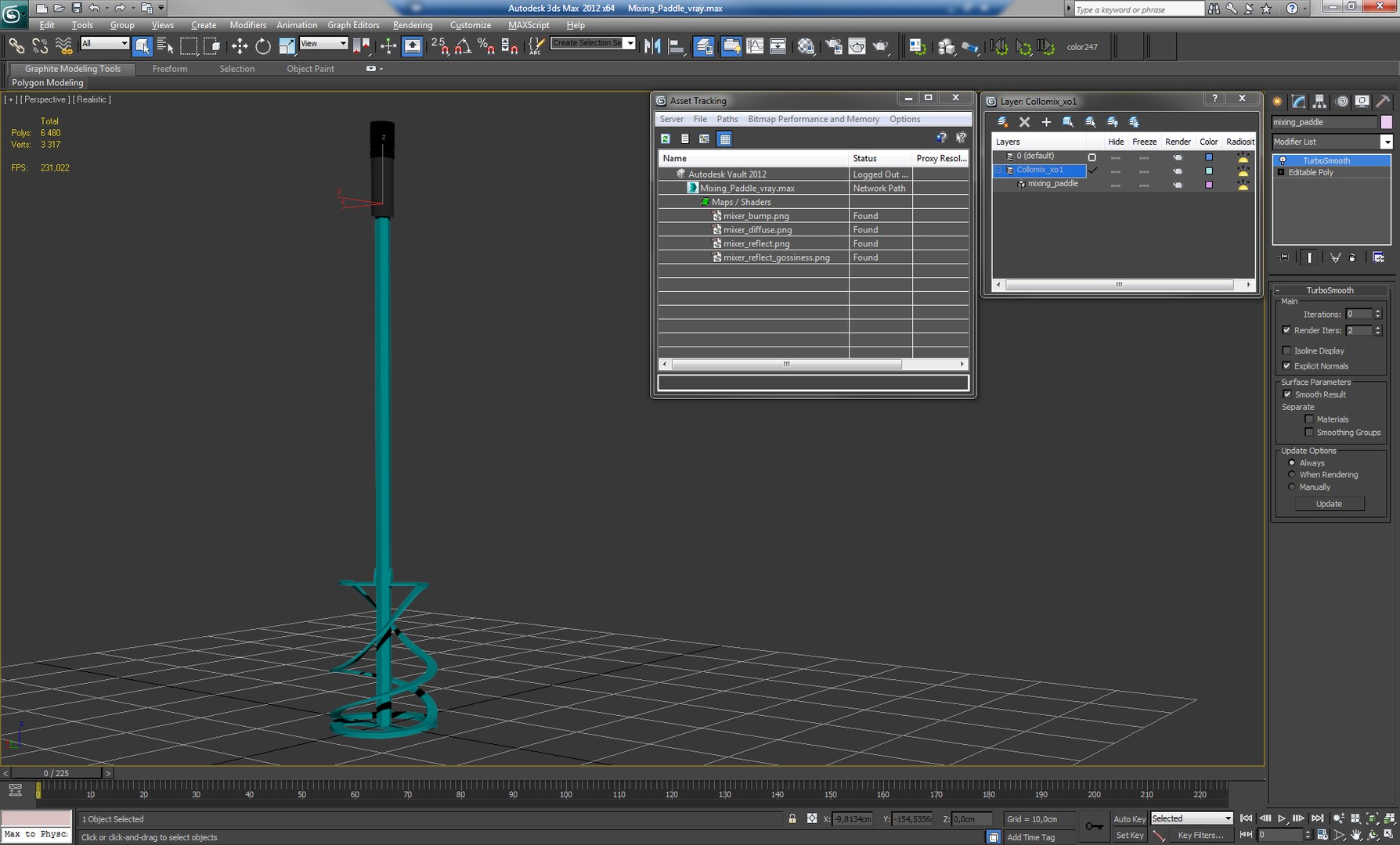 Mixing Paddle 3D Model - TurboSquid 1280208