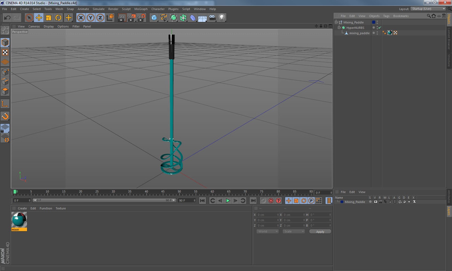Mixing Paddle 3D Model - TurboSquid 1280208