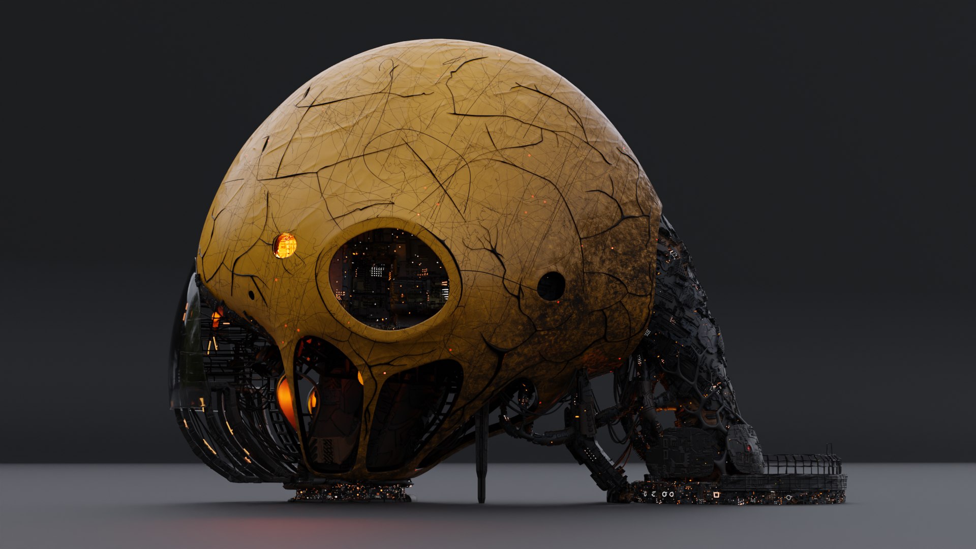 Organic Alien Building Structures Collection 3D Model - TurboSquid 1983550