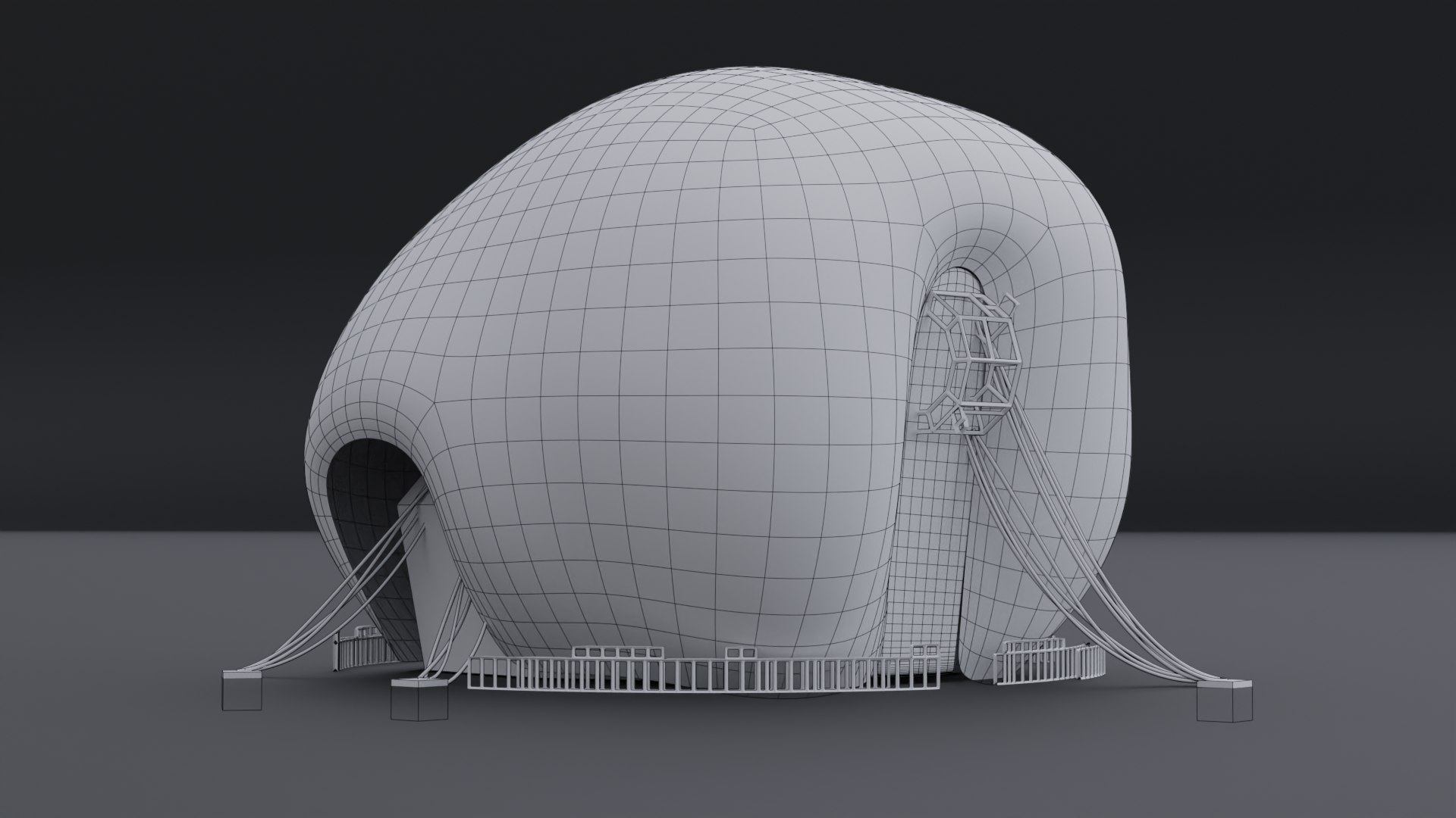 Organic Alien Building Structures Collection 3D Model - TurboSquid 1983550
