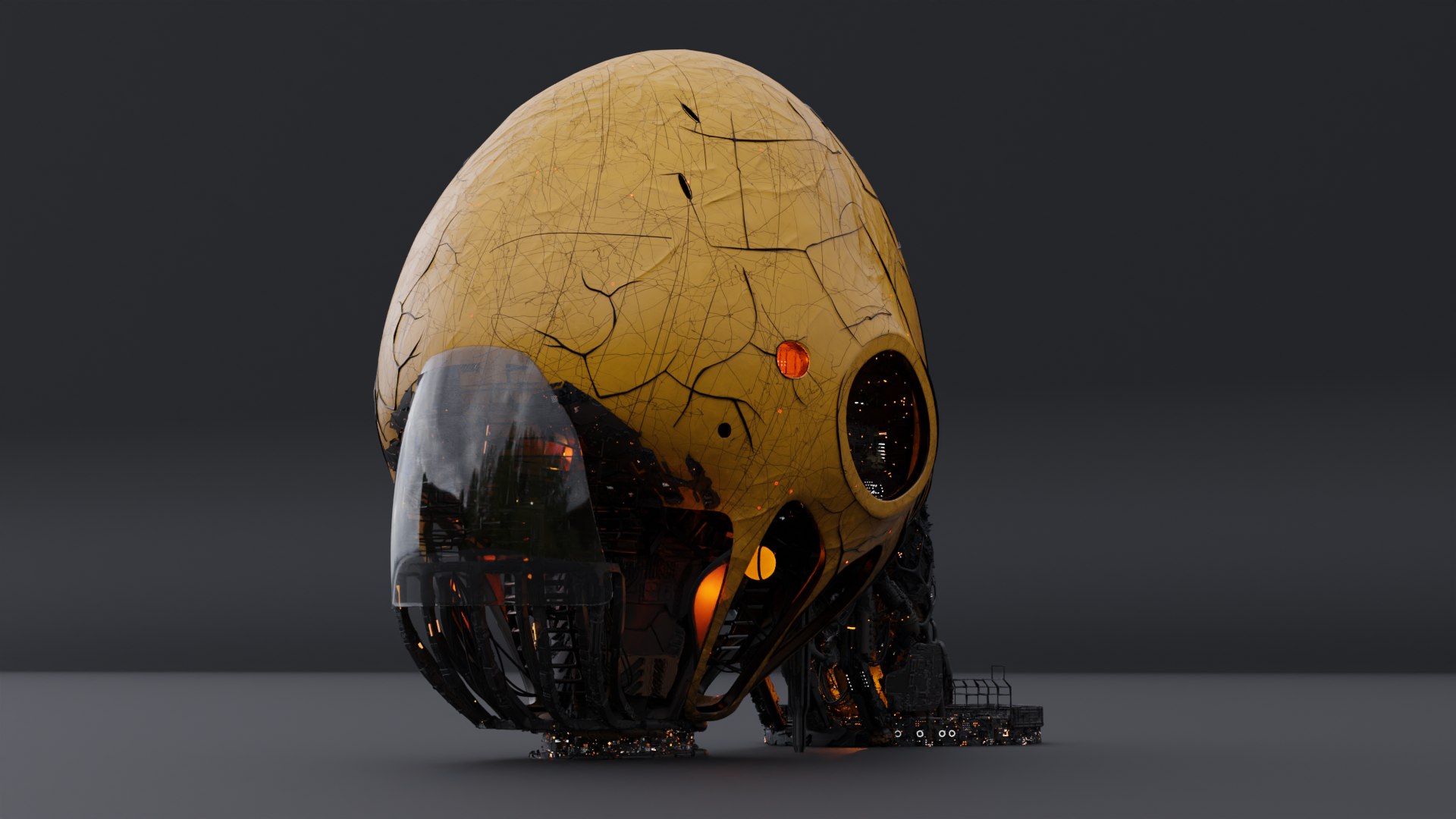 Organic Alien Building Structures Collection 3D Model - TurboSquid 1983550