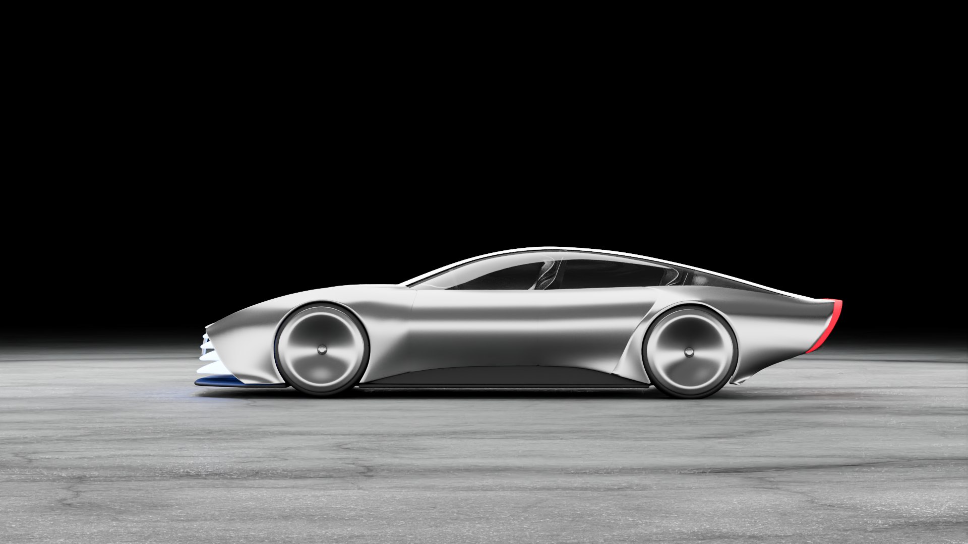 3D Aerodynamic Concept Car generic - TurboSquid 2017139