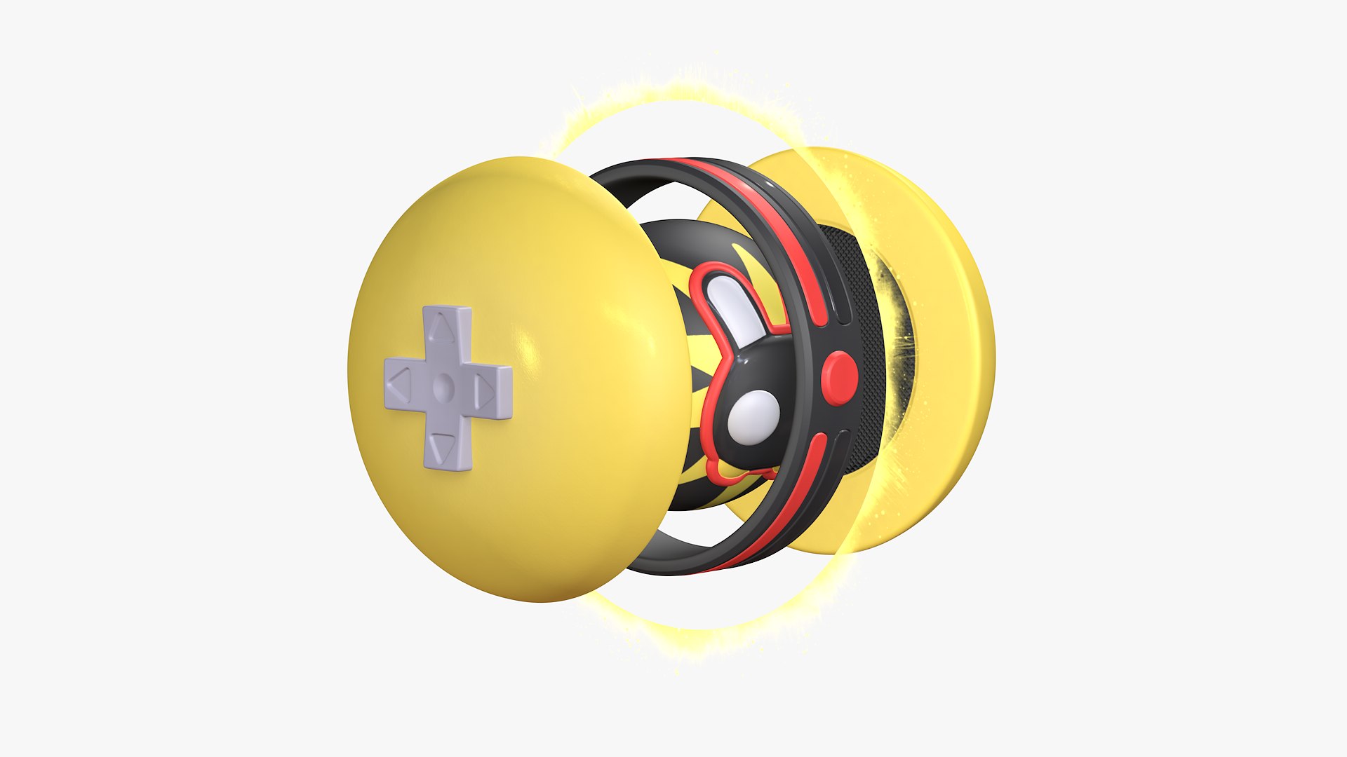 Bworbs Slam-Held Luigi Weapon Mario Rabbids Kingdom Battle 3D ...