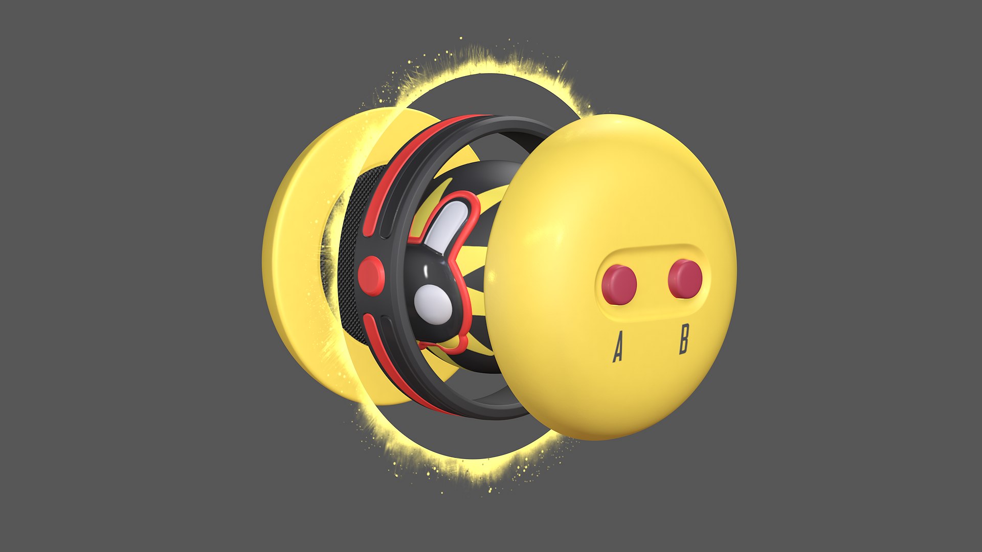 Bworbs Slam-Held Luigi Weapon Mario Rabbids Kingdom Battle 3D ...