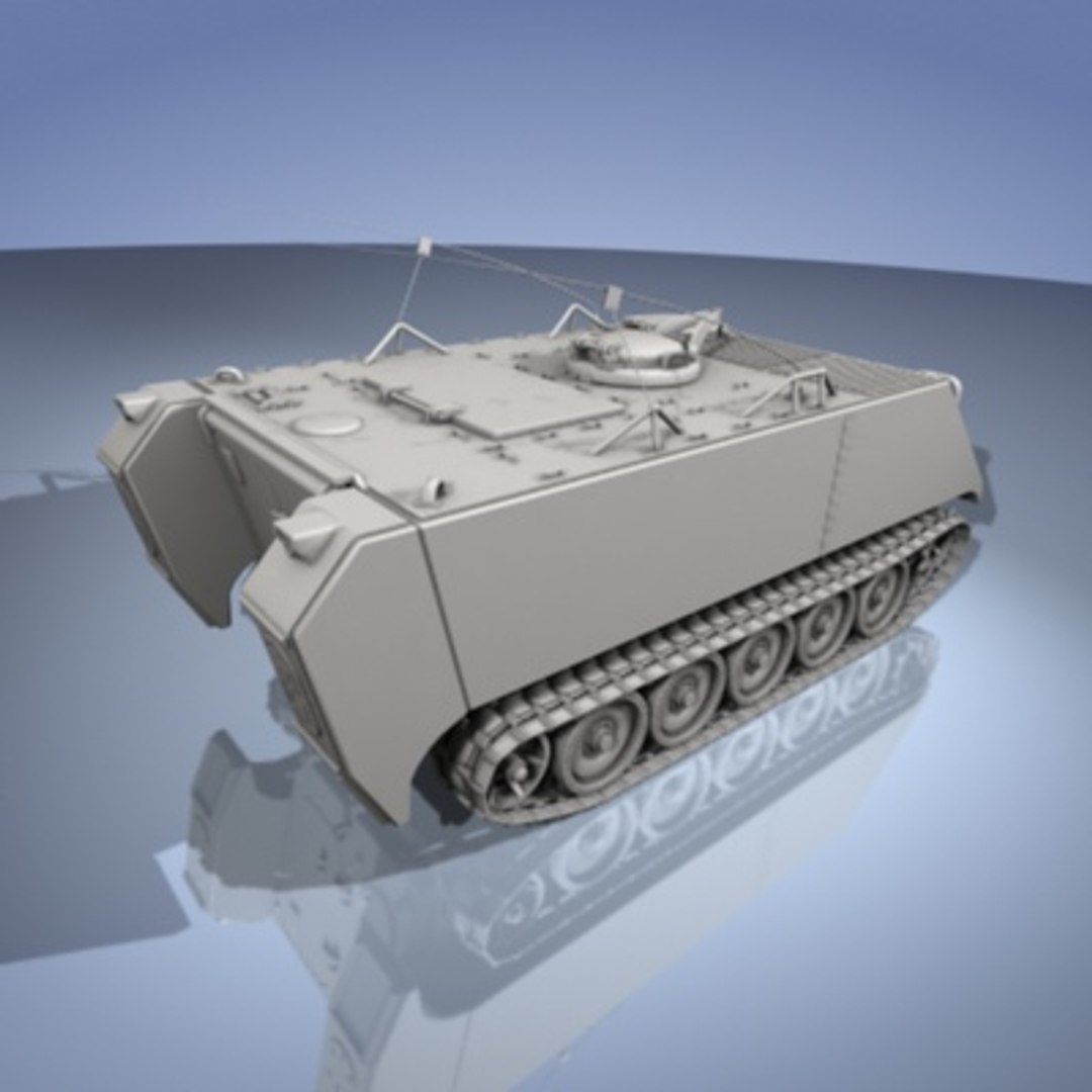 3d Model Army Apc M113