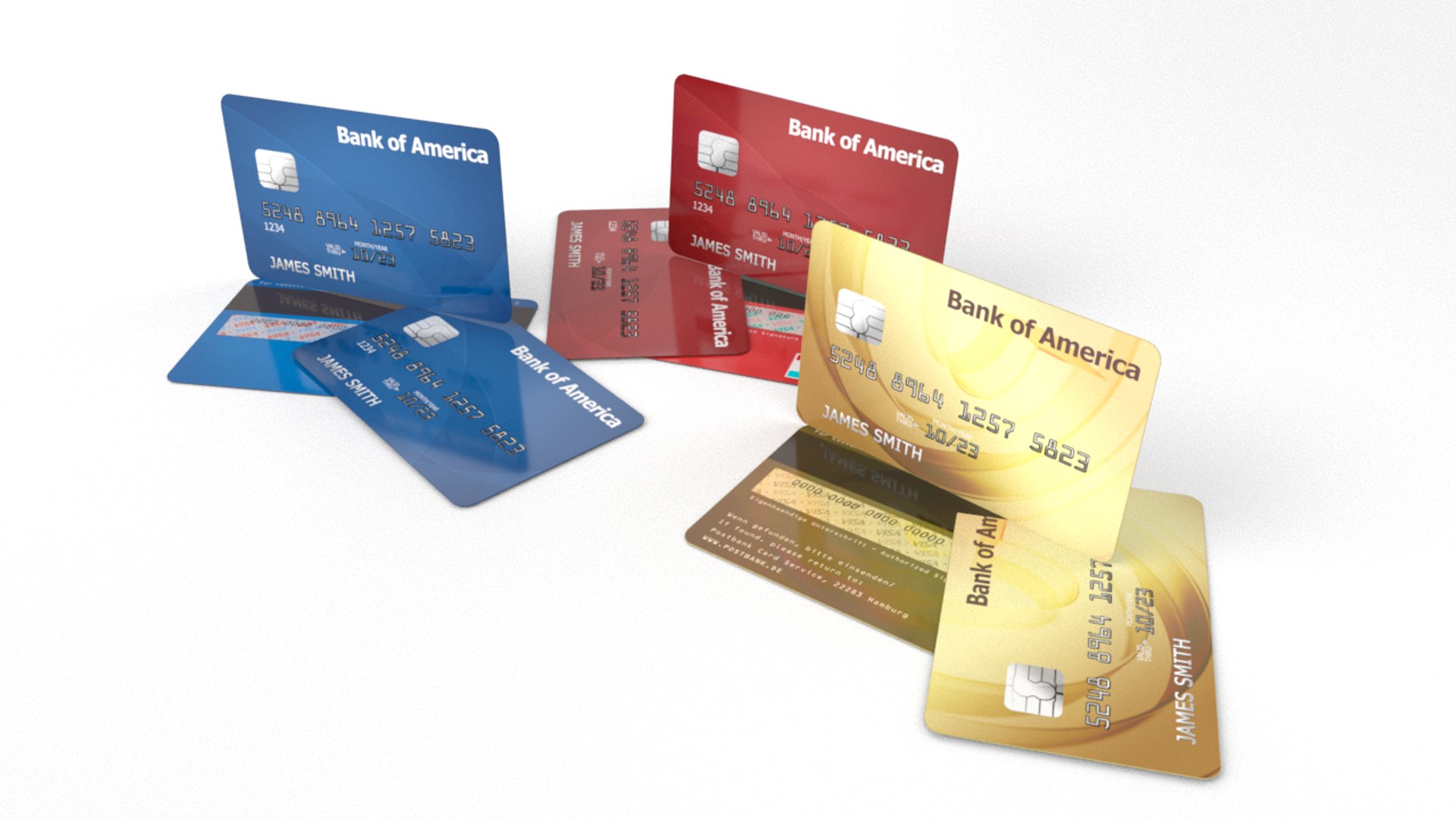 Credit Card 3D Model - TurboSquid 1288577