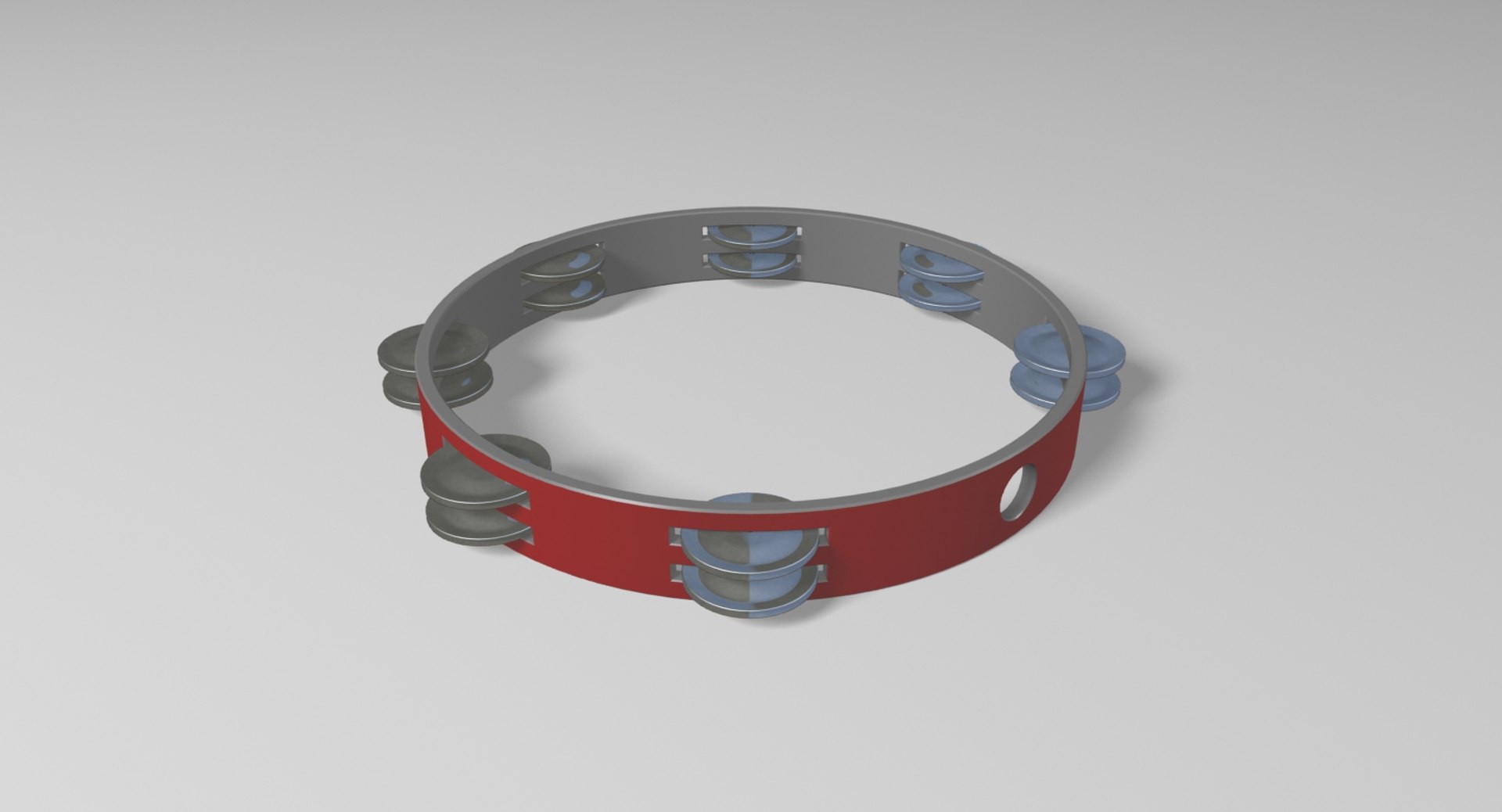 3d headless tambourine model