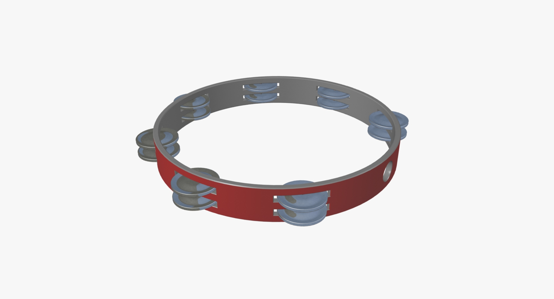 3d headless tambourine model