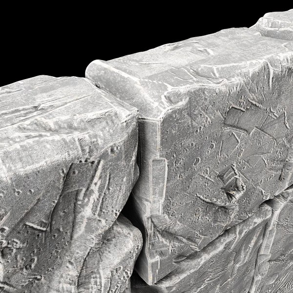 3D Stone cube panel old n4 model - TurboSquid 1918942