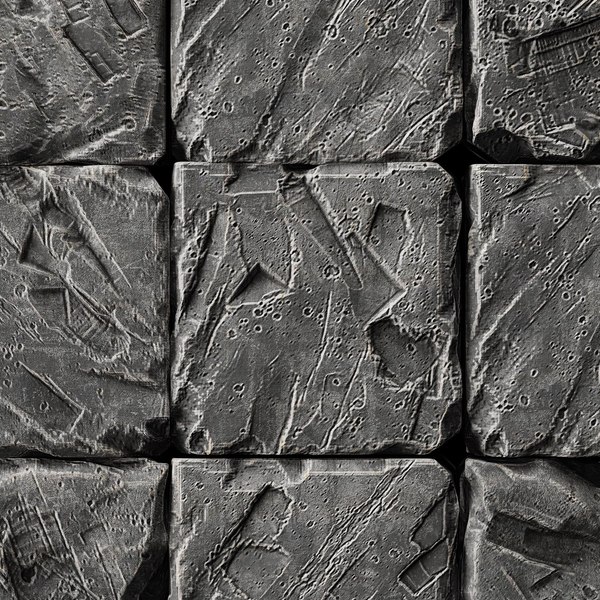 3D Stone cube panel old n4 model - TurboSquid 1918942