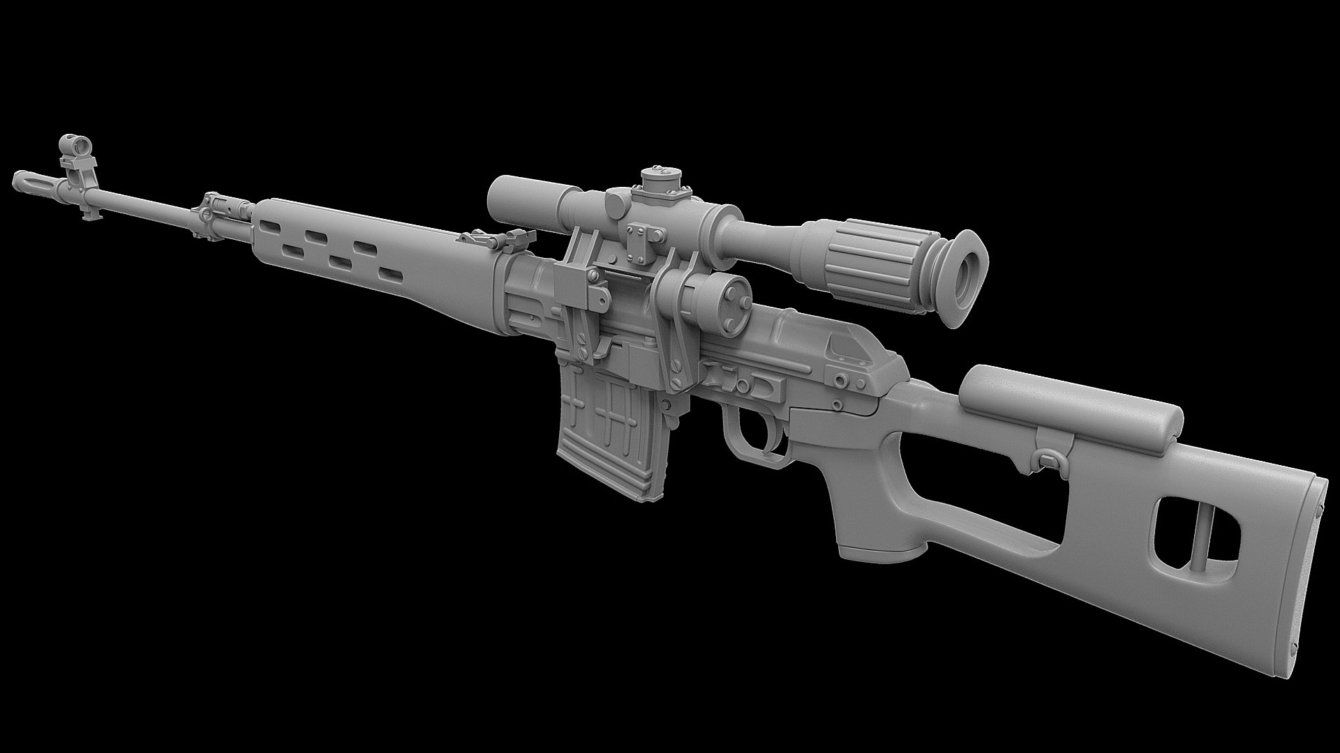 3D Dragunov SVD Model - TurboSquid 1966531