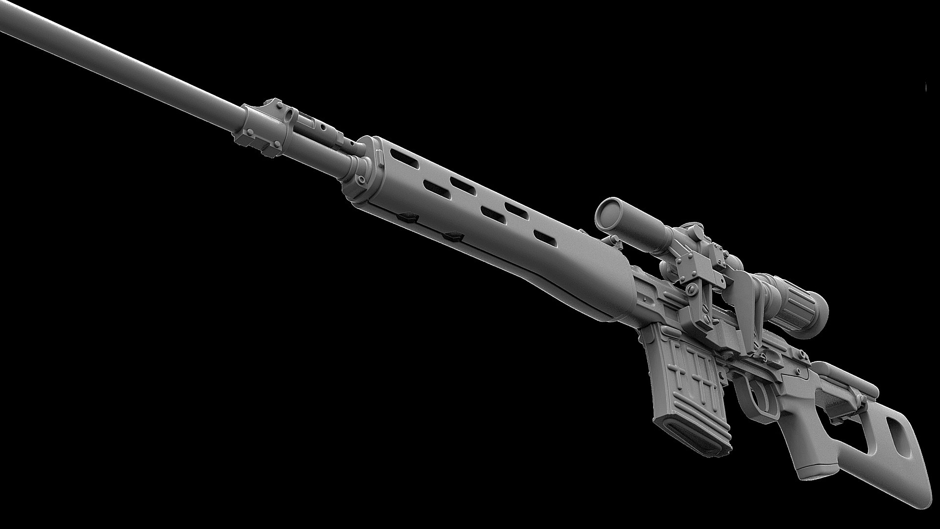 3D Dragunov SVD Model - TurboSquid 1966531