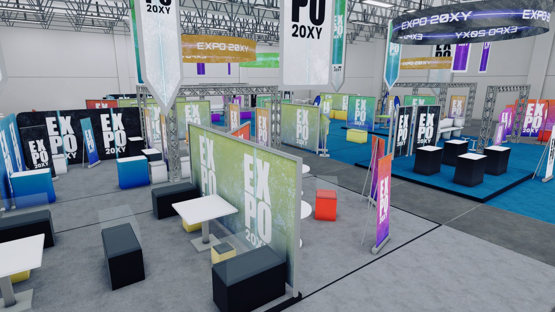 3D Expo Hall Model - TurboSquid 1938681