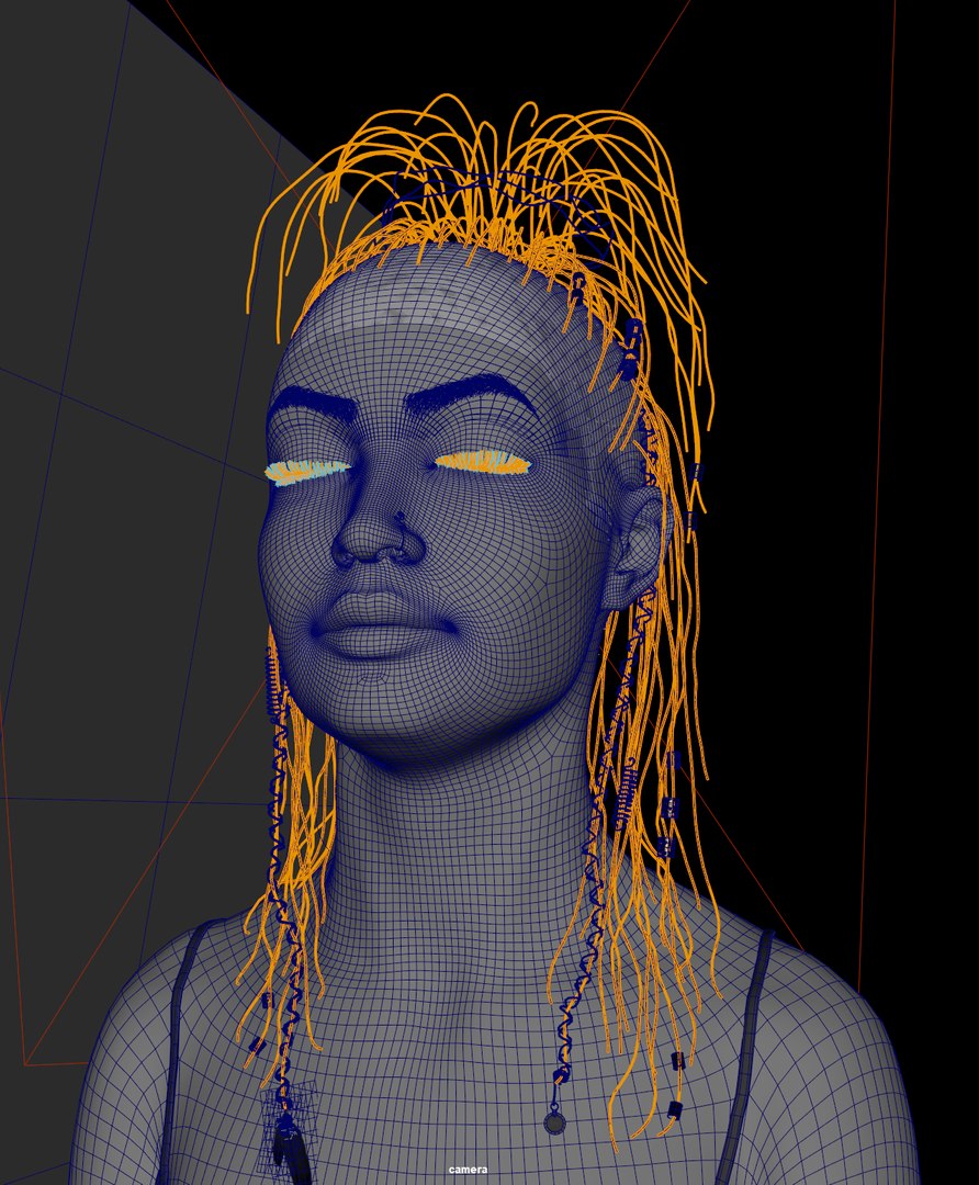 3D Dreadlocks Hair Xgen Model - TurboSquid 2134293
