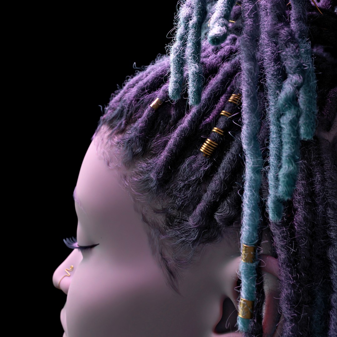 3D Dreadlocks Hair Xgen Model - TurboSquid 2134293