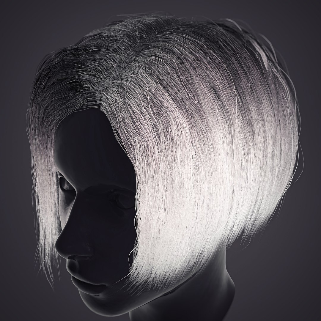 3D Model RealTime Kare Hairstyle 1 Color 3 - TurboSquid 1923909