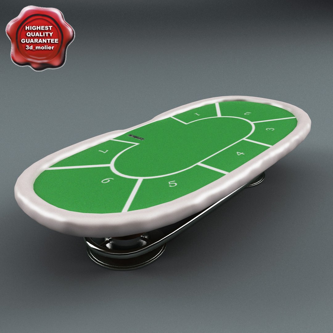 3d Model Poker Tables