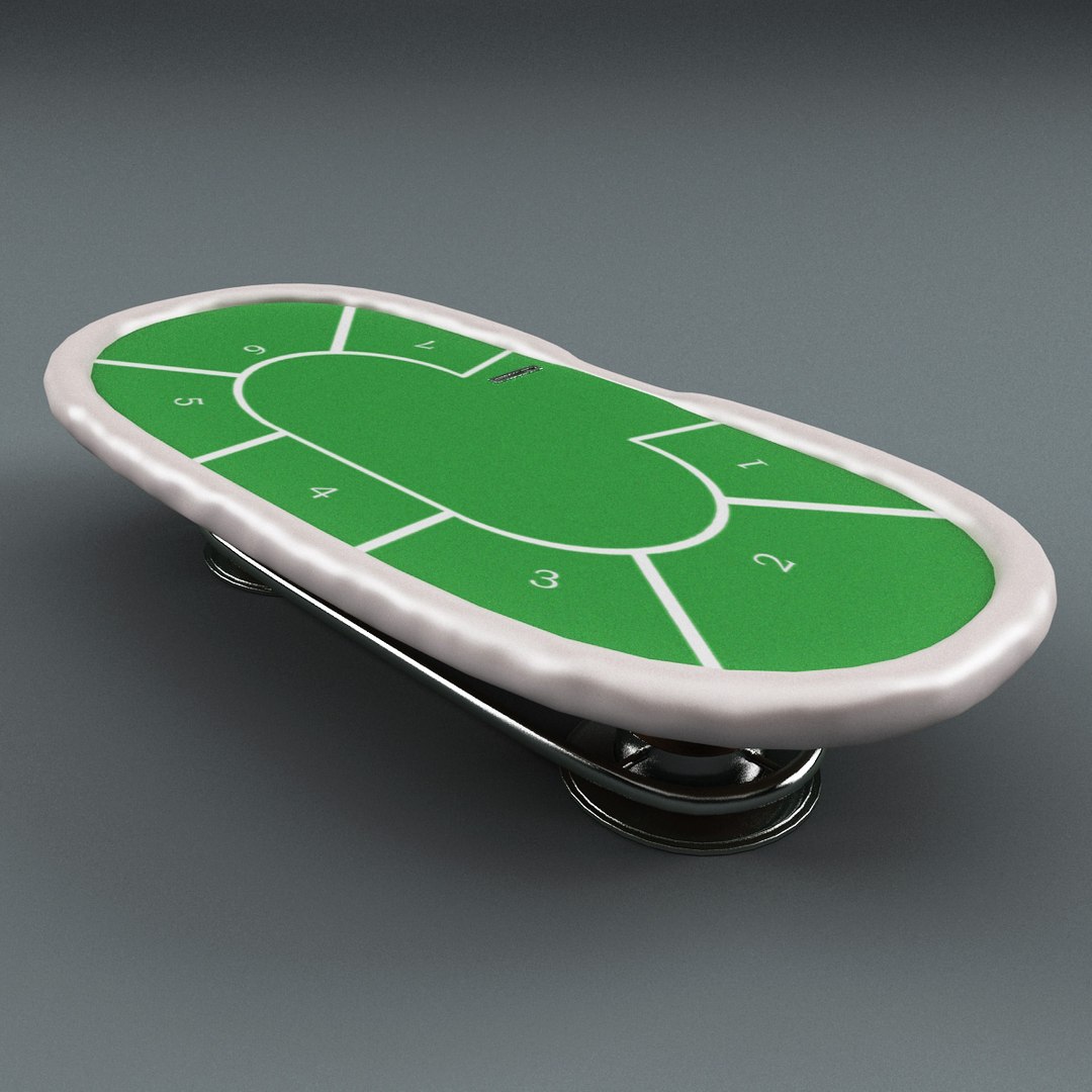 3d Model Poker Tables