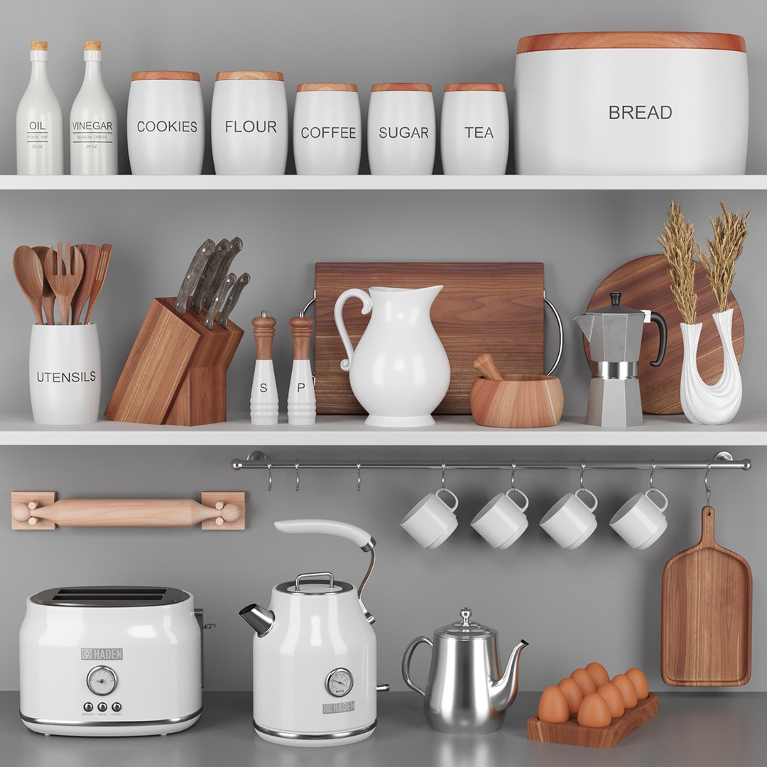 Kitchen Accessories 3D Model - TurboSquid 1998119