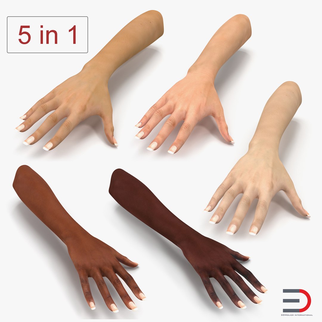 3D female hands - TurboSquid 1196096