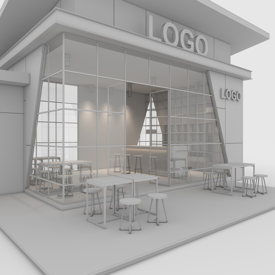 3D Cafe Modern 1 - TurboSquid 2115620