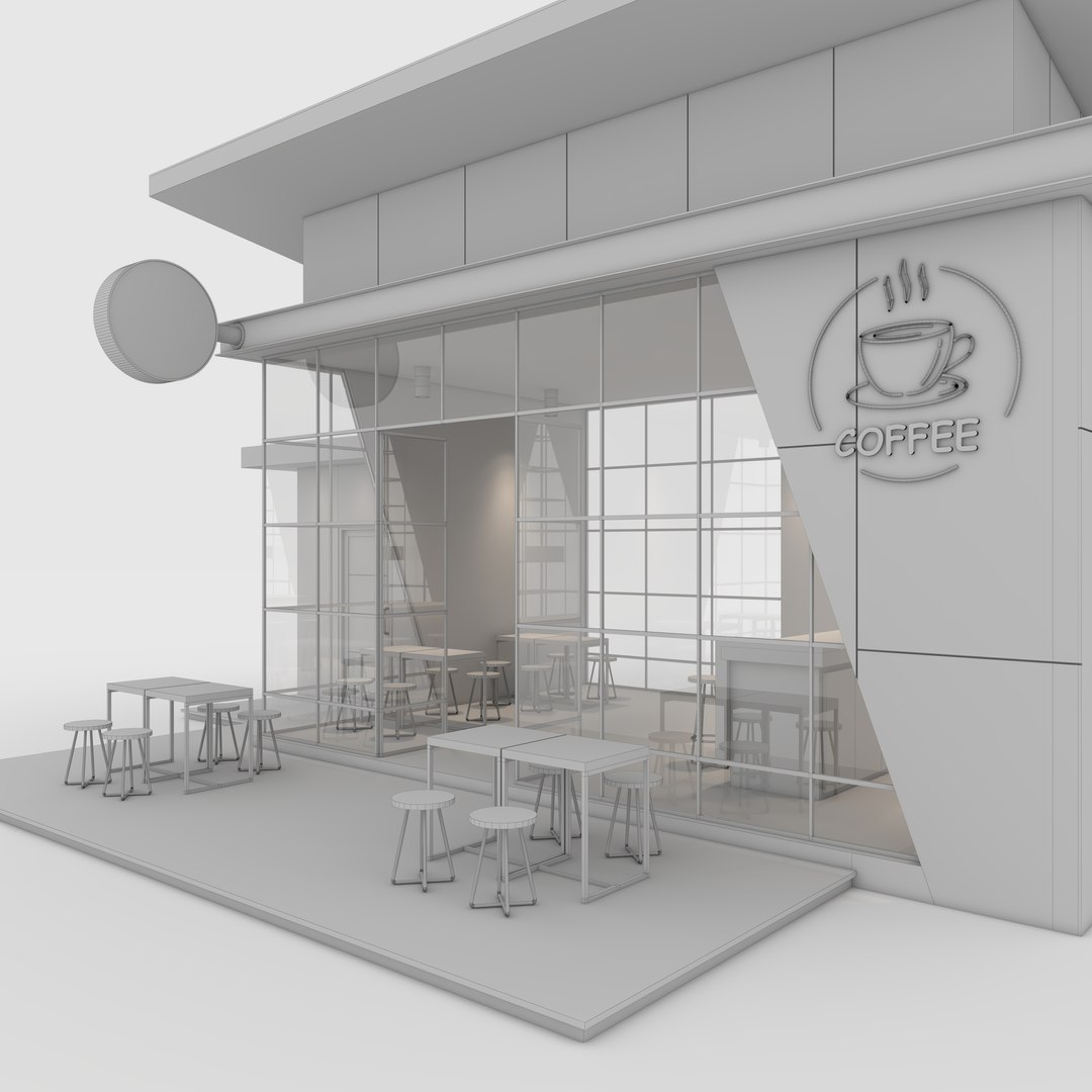 3D Cafe Modern 1 - TurboSquid 2115620