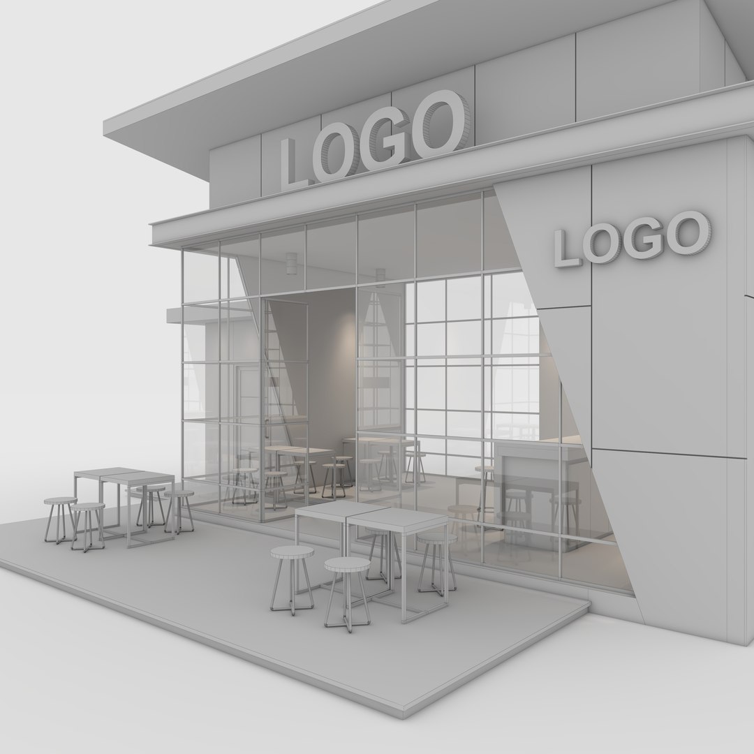 3D Cafe Modern 1 - TurboSquid 2115620