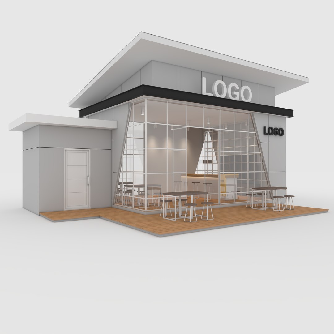 3D Cafe Modern 1 - TurboSquid 2115620