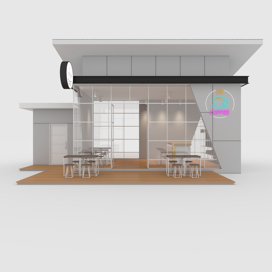 3D Cafe Modern 1 - TurboSquid 2115620