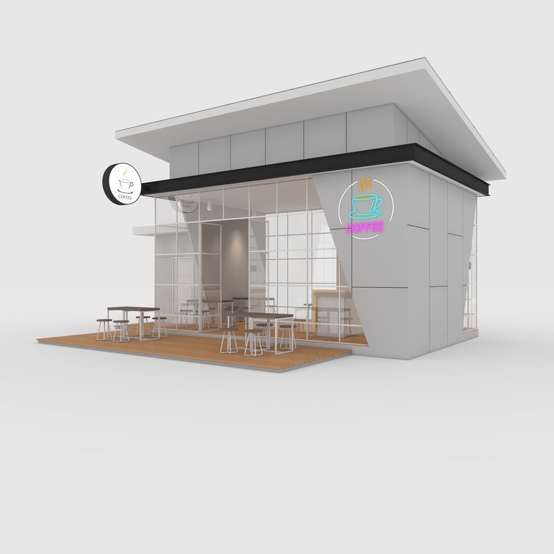 3D Cafe Modern 1 - TurboSquid 2115620