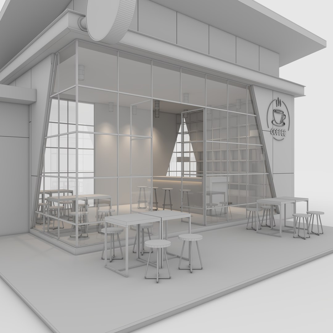 3D Cafe Modern 1 - TurboSquid 2115620