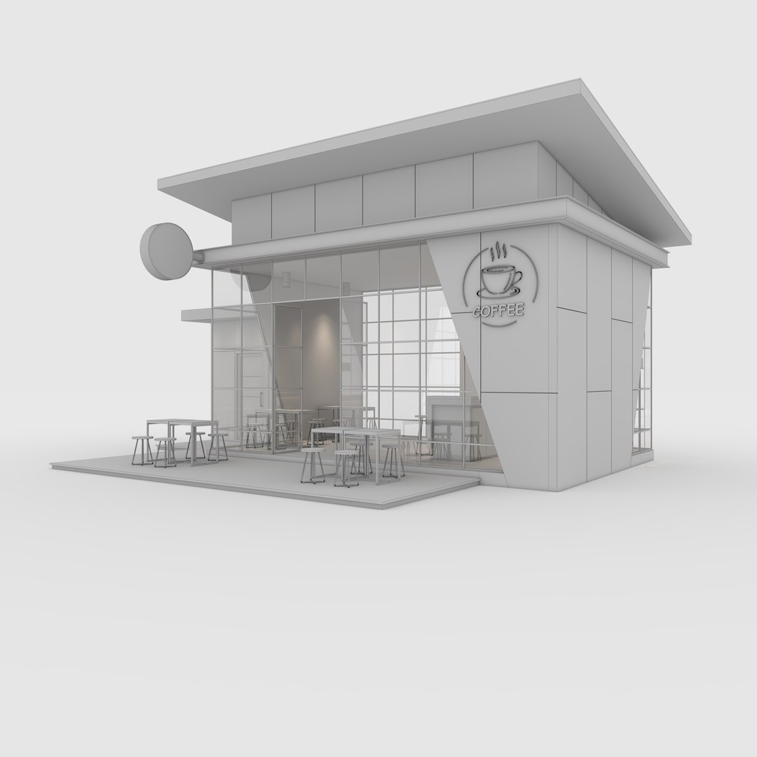 3D Cafe Modern 1 - TurboSquid 2115620