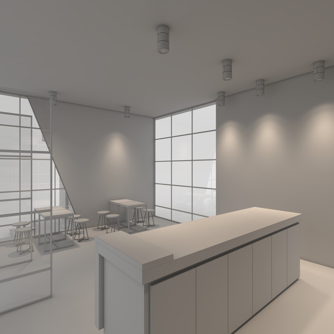 3D Cafe Modern 1 - TurboSquid 2115620