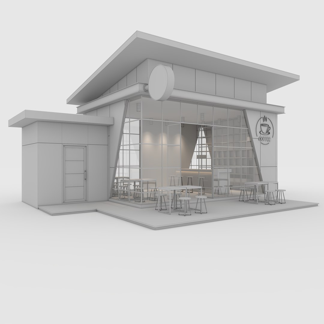 3D Cafe Modern 1 - TurboSquid 2115620